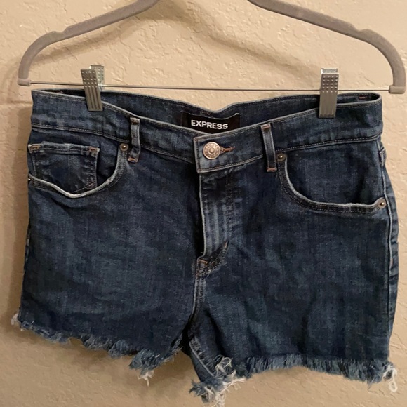 Express | Shorts | Womens Express Midi High Rise Jean Shorts | Poshmark